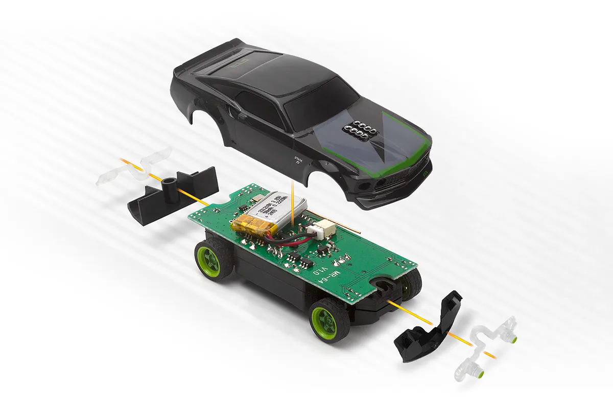 HPI Nano-TTR Vaughn Gittin Jr. 1969 Ford Mustang RC Car Electric RWD 1/ ...