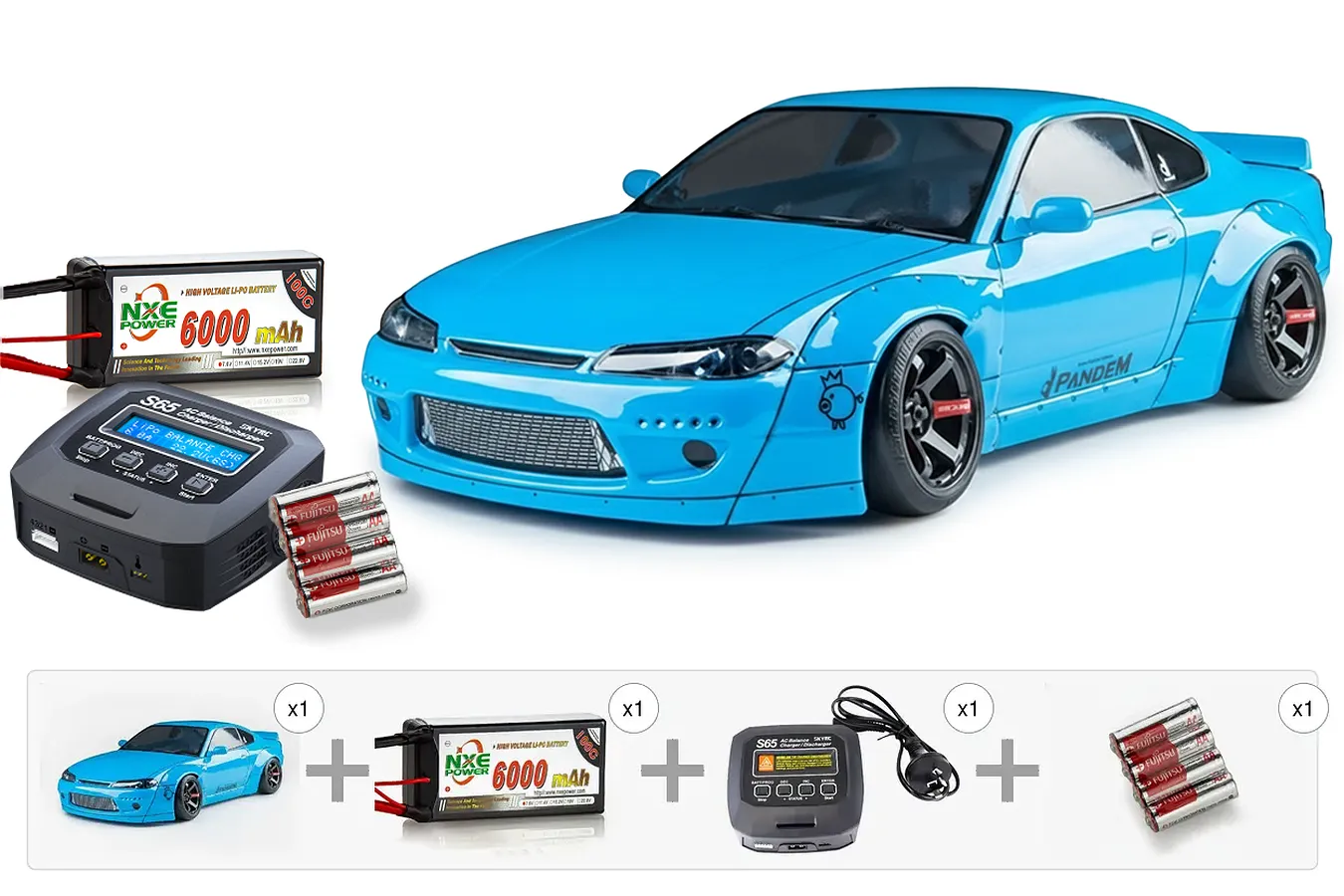 MST RMX 2.5 Nissan S15RB RC Drift Car - Brushless Performance Pack