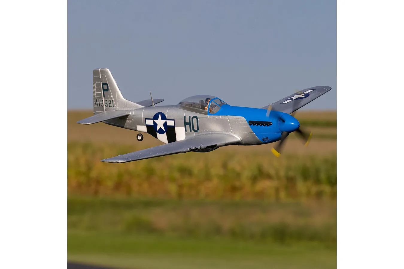 E-Flite RC Plane P-51D Mustang “Cripes A’Mighty 3rd” 1.2m Warbird BNF ...