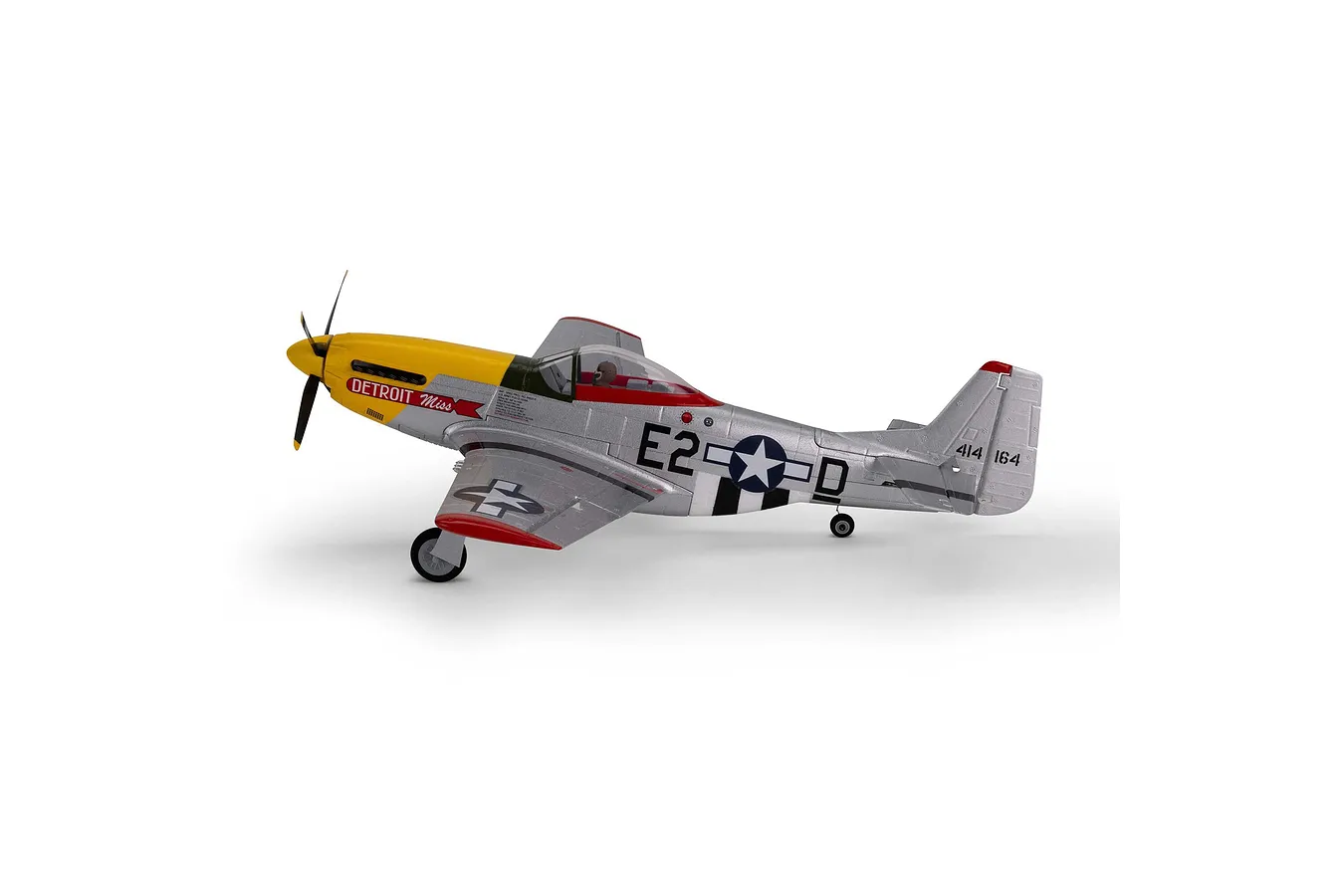 E-Flite RC Plane UMX P-51D Mustang "Detroit Miss" 500mm Warbird BNF ...