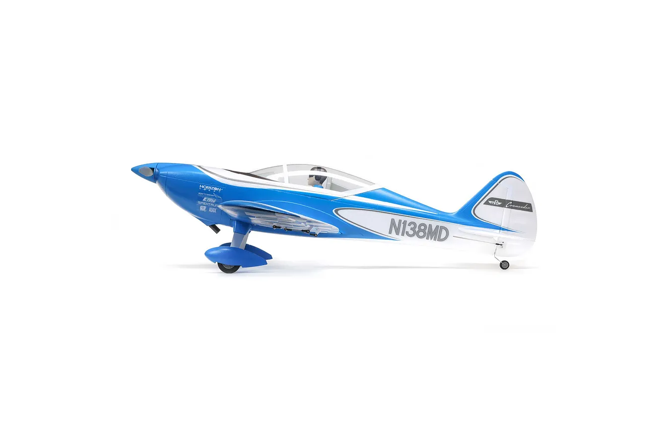 E-Flite RC Plane Commander mPd 1.4m 3D Aerobatic BNF Basic with AS3X ...