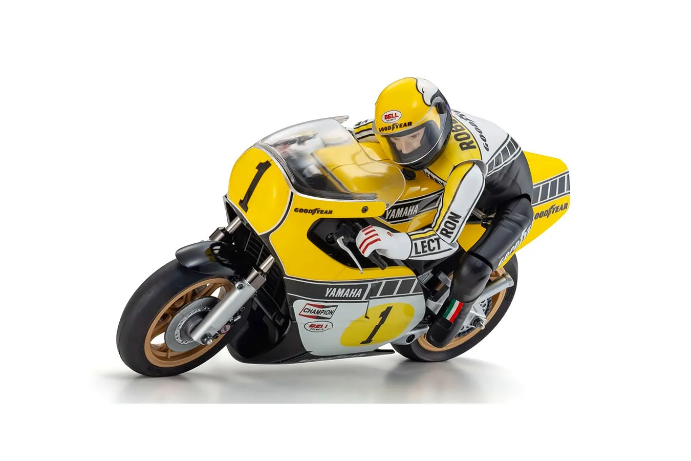 Kyosho Yamaha YZR500 Hanging On Racer Series RC Motorcycle 1/8 Scale Kit