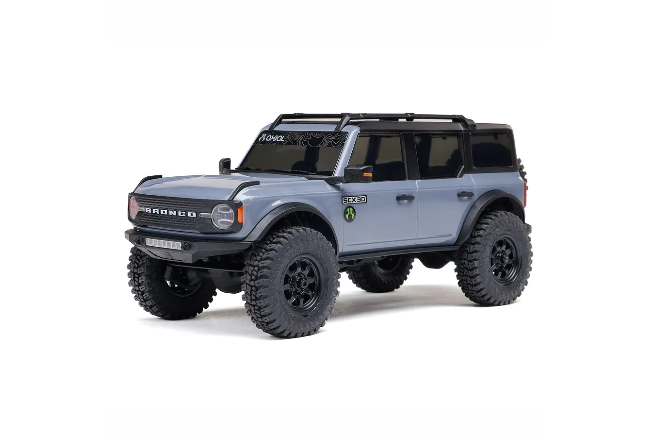 Axial SCX30 Ford Bronco RC Rock Crawler Electric 4WD 1/30 Scale RTR - Grey
