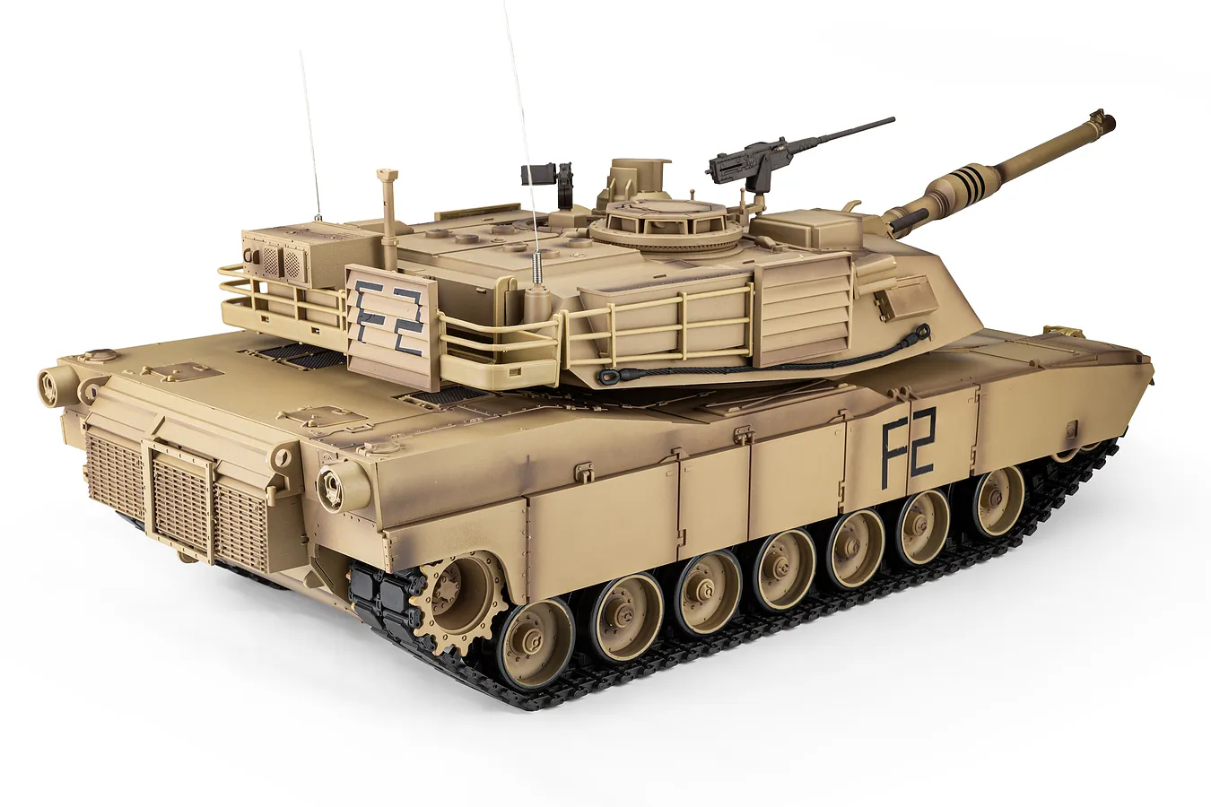 Heng Long USA M1A2 Abrams RC Tank Electric Tracked 1/16 Scale RTR