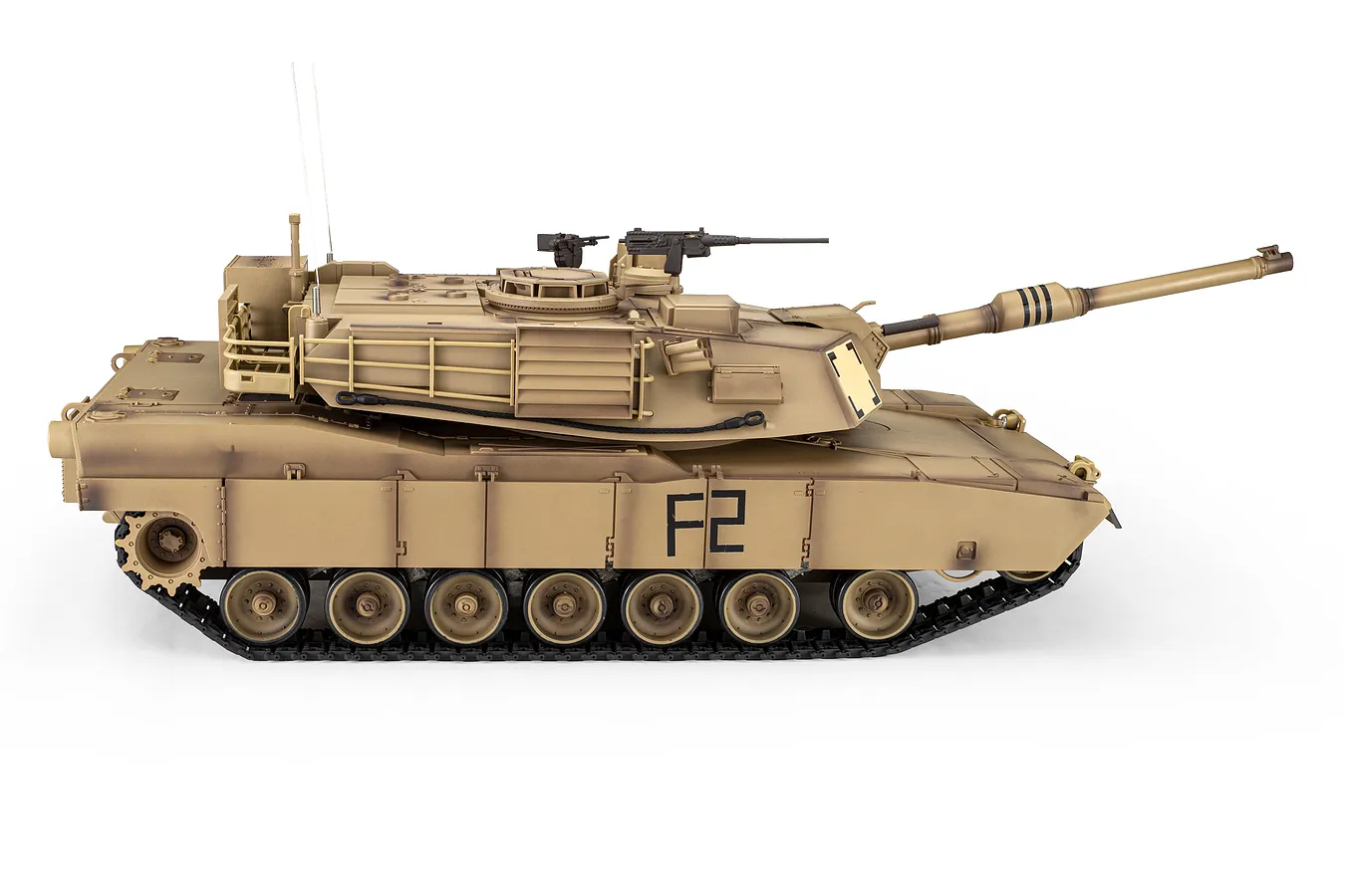 Heng Long USA M1A2 Abrams RC Tank Electric Tracked 1/16 Scale RTR