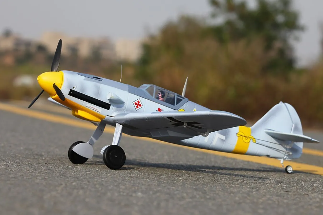 FMS RC Plane Messerschmitt BF-109 V2 800mm Warbird RTF