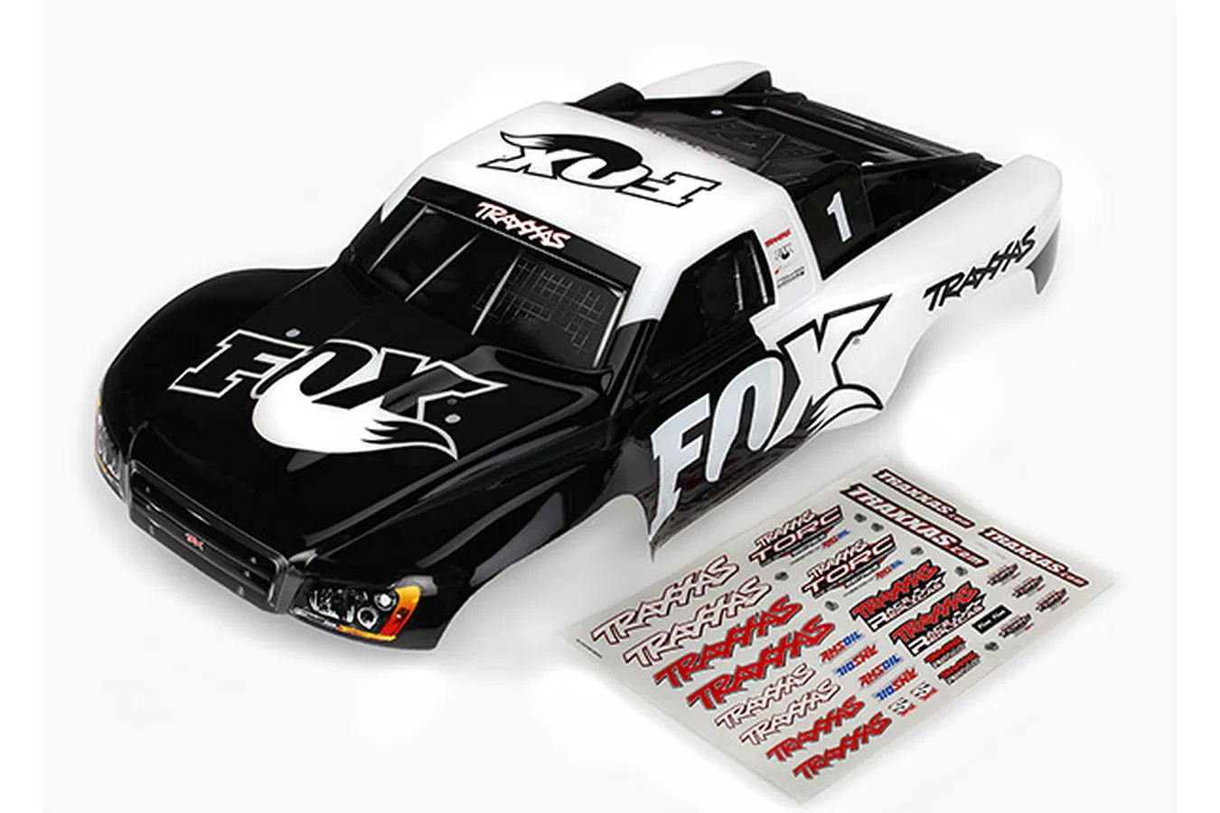 Traxxas Slash 4x4 Fox Racing Painted Body Shell