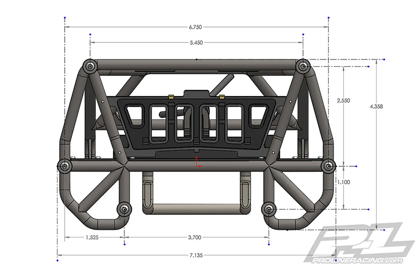 Pro-Line 1/10 Crawler Back-Half Roll Cage Set