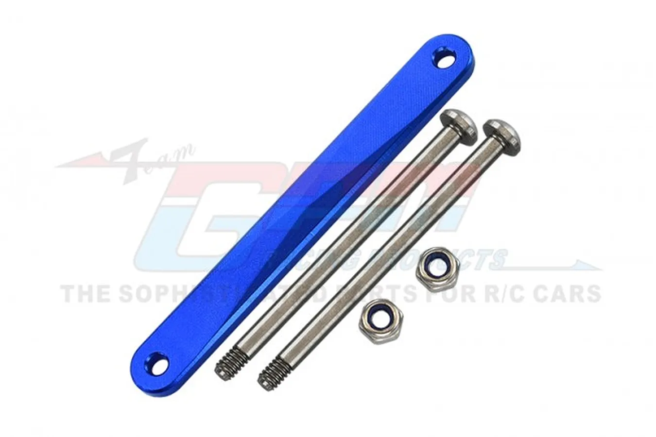 GPM Blue Aluminium Front Suspension Arm Pin Brace w/ Pins