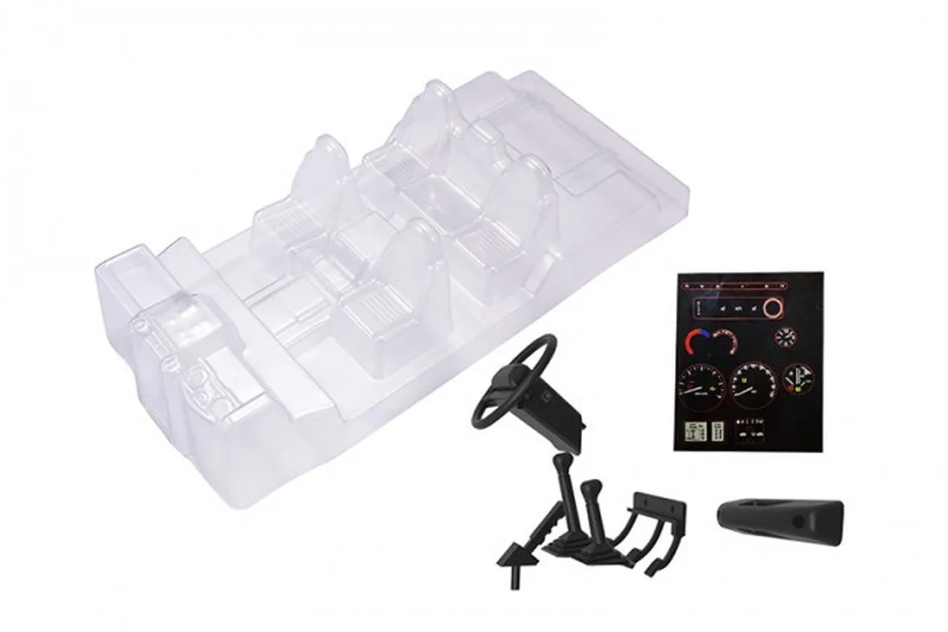 GPM 1/10 TRX-4 Defender Detailed Interior Unpainted Body Shell Set