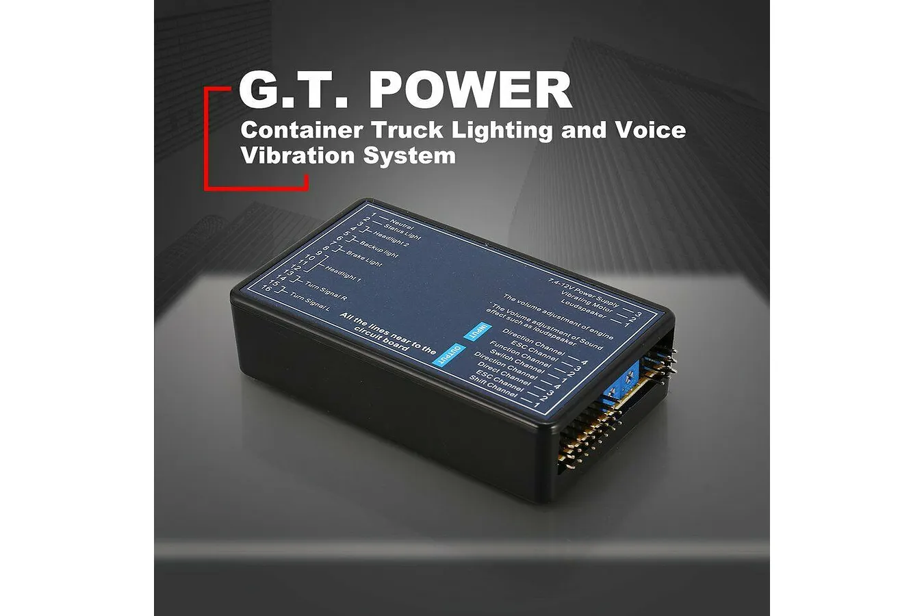 G.T. Power 1/14 Truck LED Lighting, Sound & Vibration System