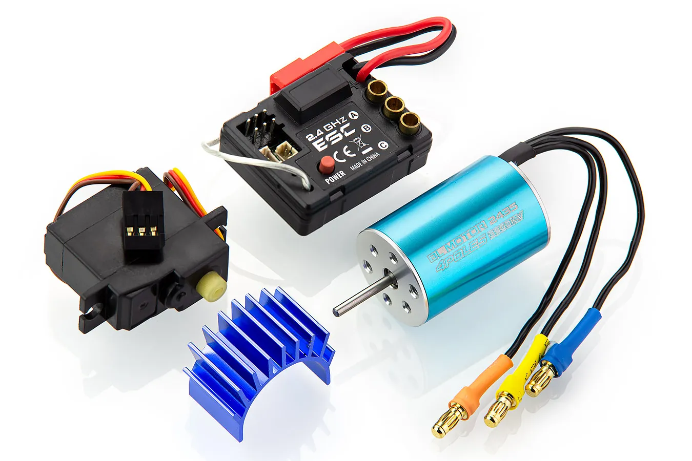 UDI 3900Kv Brushless Motor, Gyro Receiver, Waterproof Brushless ESC ...