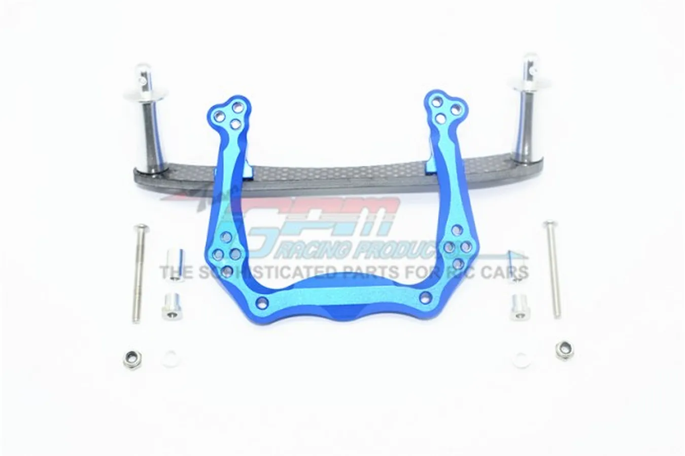 GPM Blue Aluminium Front Shock Tower w/ Body Posts