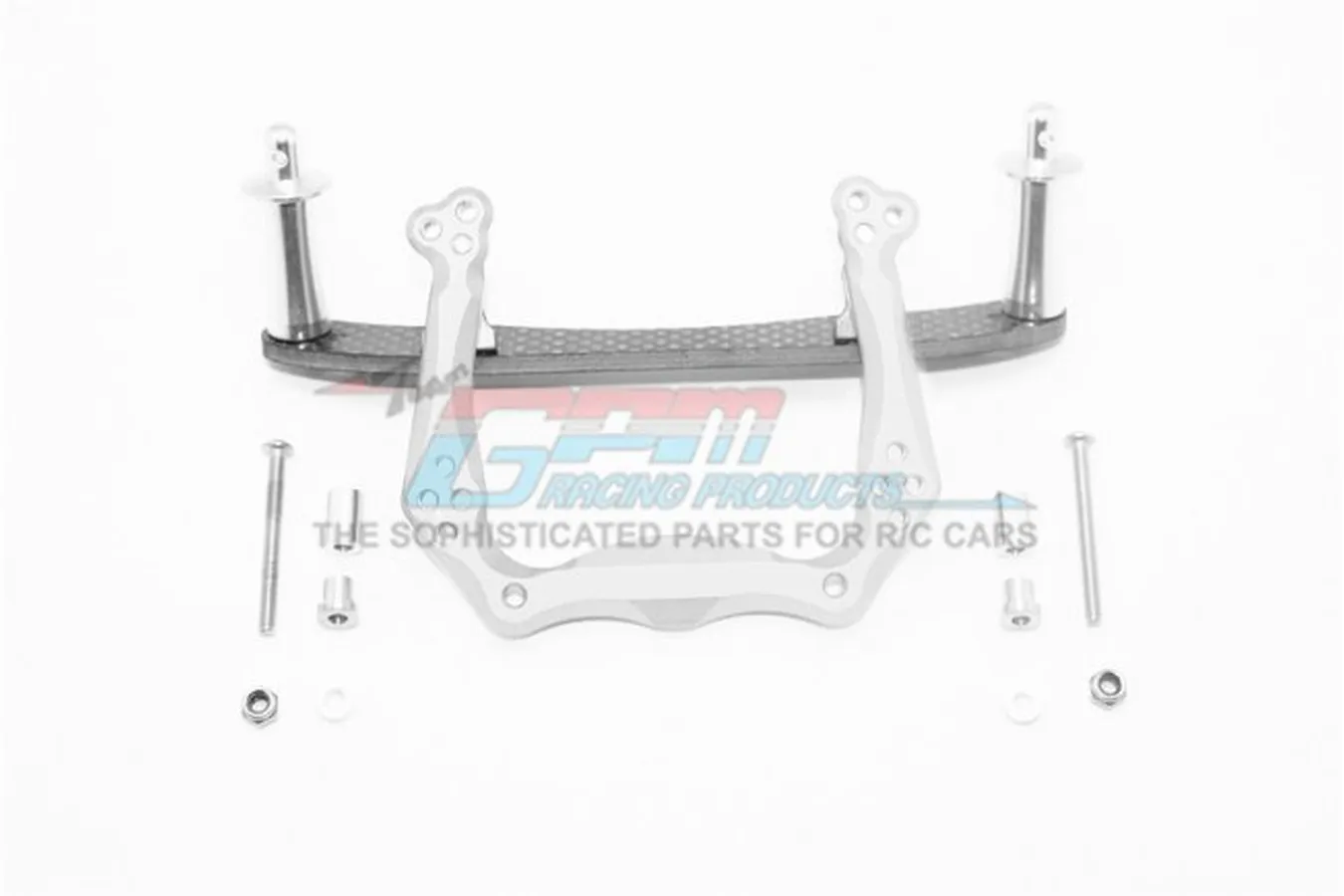 GPM Silver Aluminium Front Shock Tower w/ Body Posts