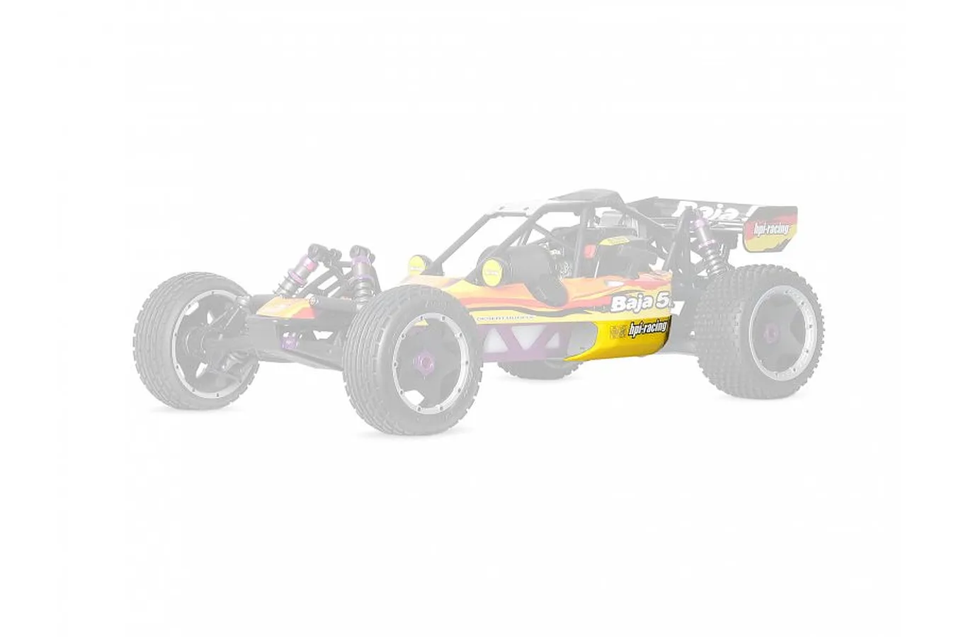 HPI Baja 5B Left & Right Baja 5B Unpainted Side Body Shell Set