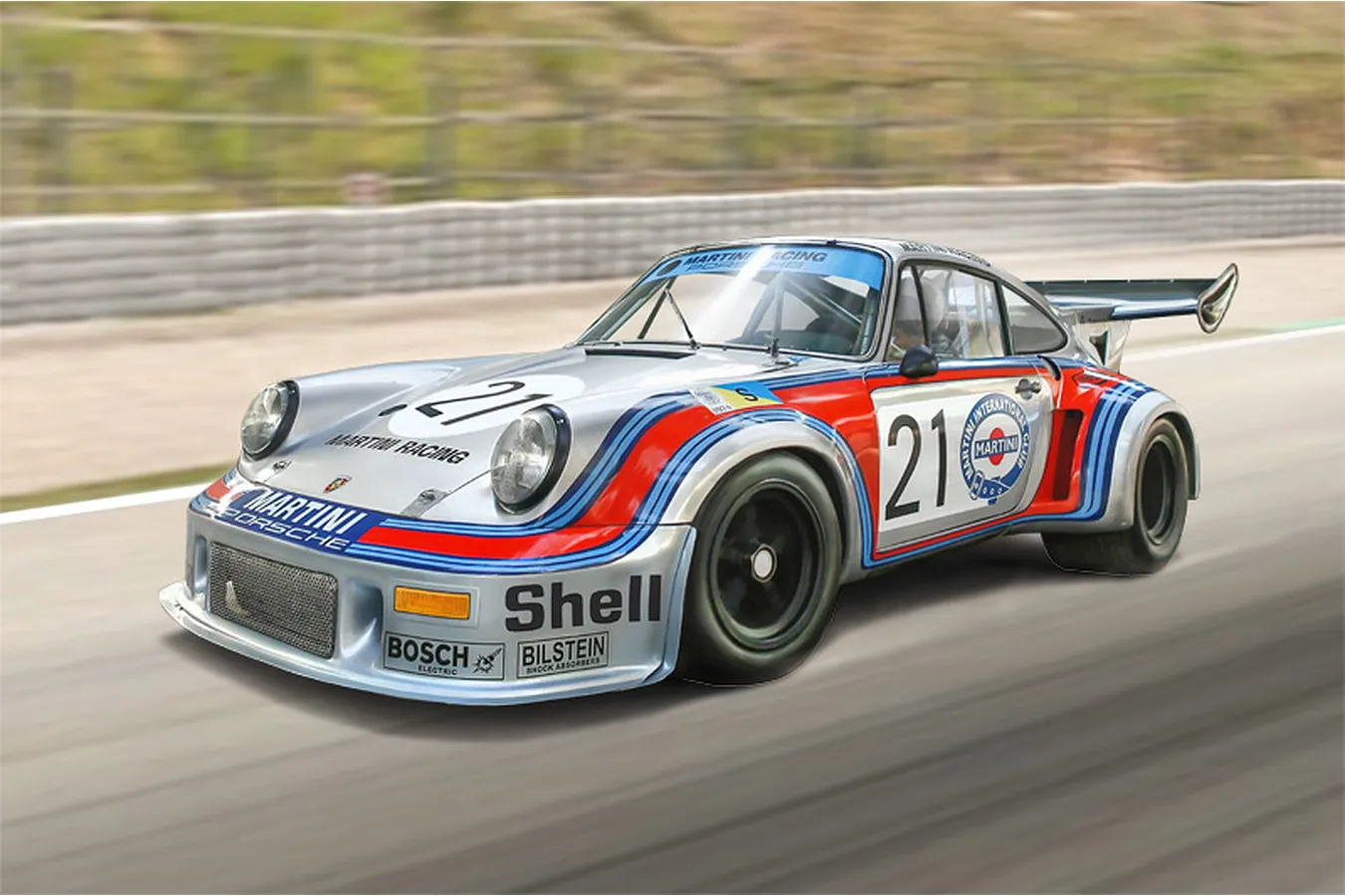 Italeri 1/24 Porsche Carrera RSR Turbo Easy Kit Scaled Plastic Model Kit