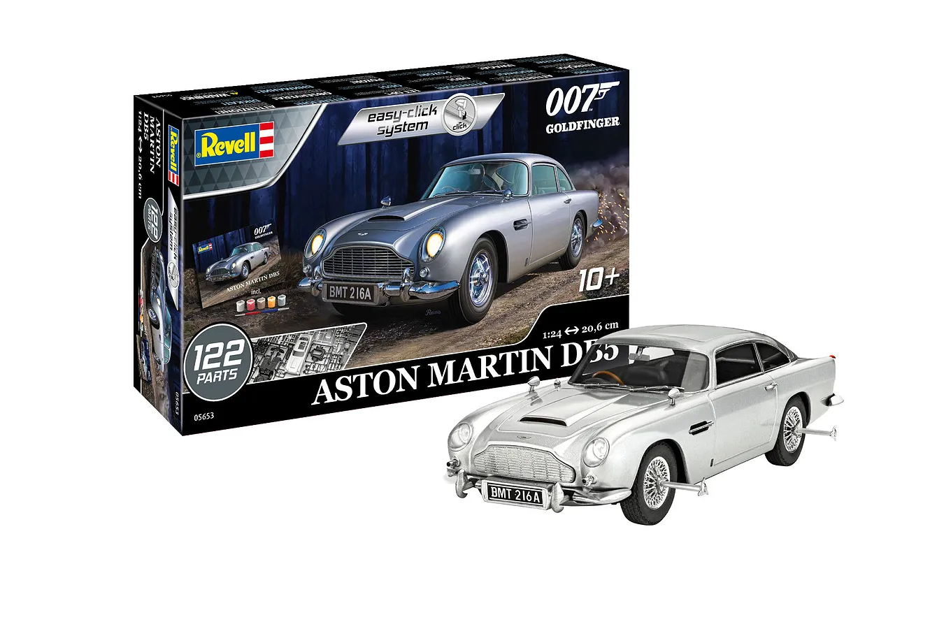 Revell 1/24 Aston Martin DB5 - James Bond 007 Goldfinger Easy Click ...