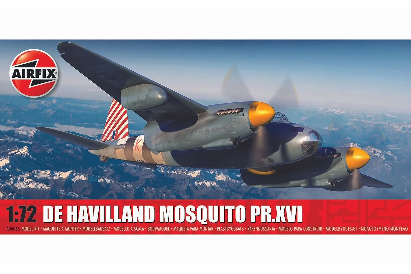 Airfix 1/72 de Havilland Mosquito PR.XVI Bomber Scaled Plastic Model Kit