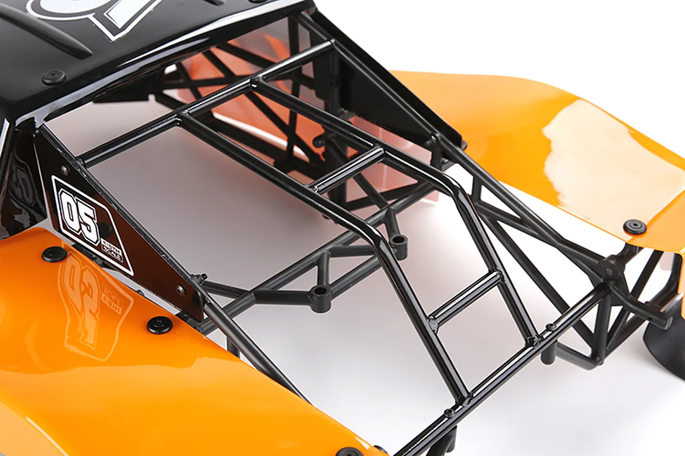 Rovan 1/5 Short Course Body Shell w/ Roll Cage Set - Orange