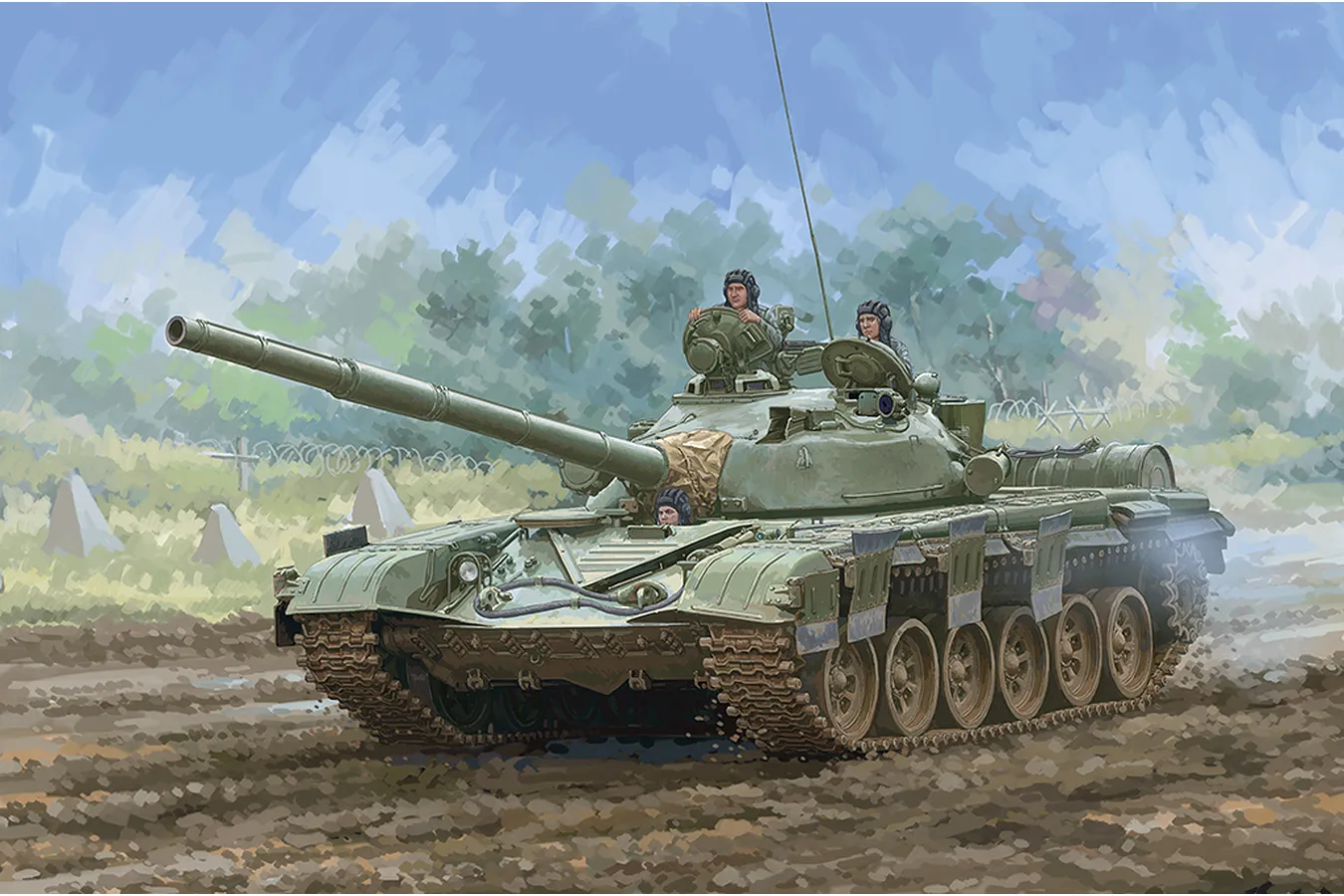 Trumpeter 1/35 T-72M MBT Tank Scaled Plastic Model Kit