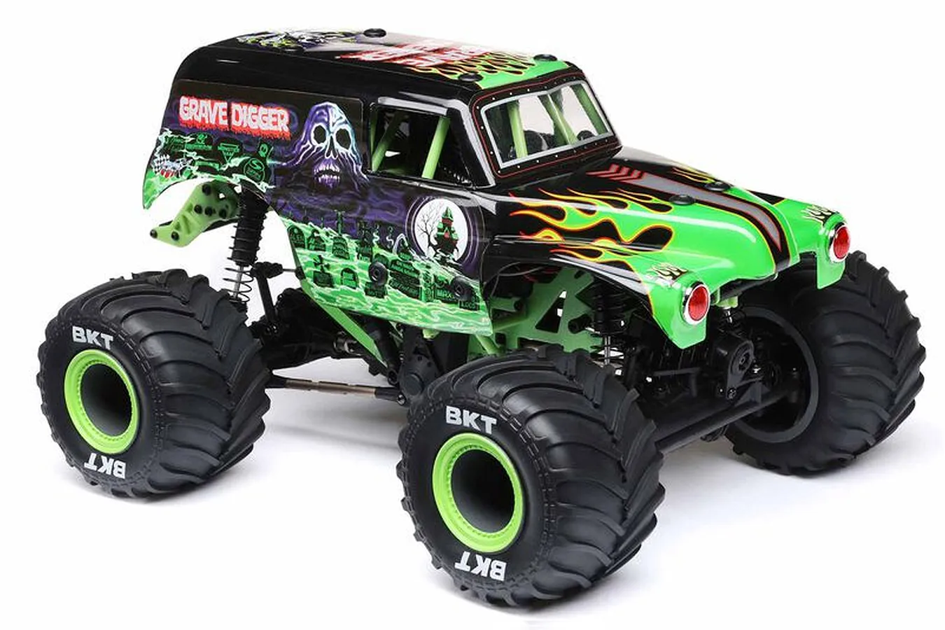 Losi Mini LMT Grave Digger RC Monster Truck Electric 4WD 1/18 Scale RTR ...