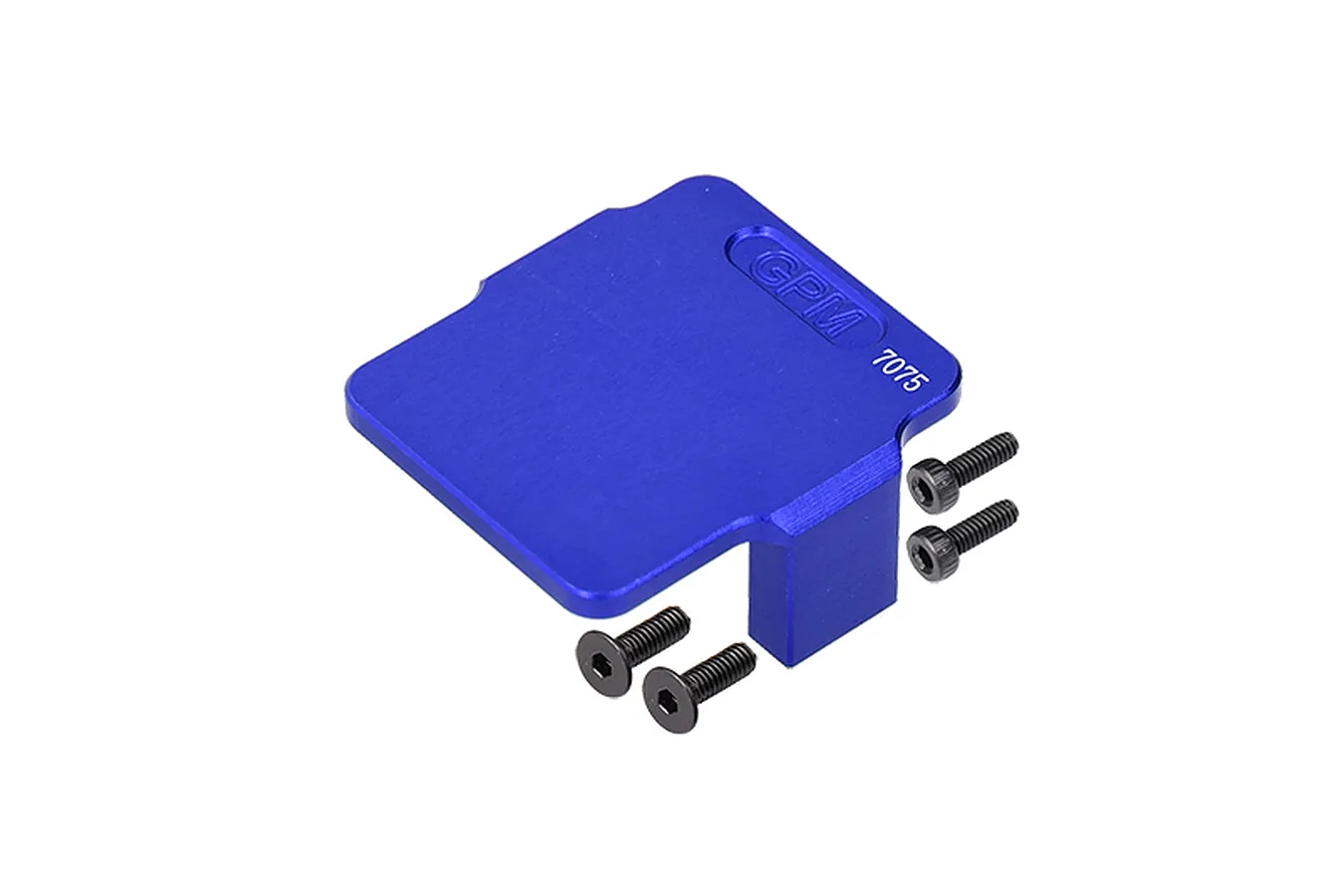 GPM Blue Aluminium Servo Mount/Radio Deck