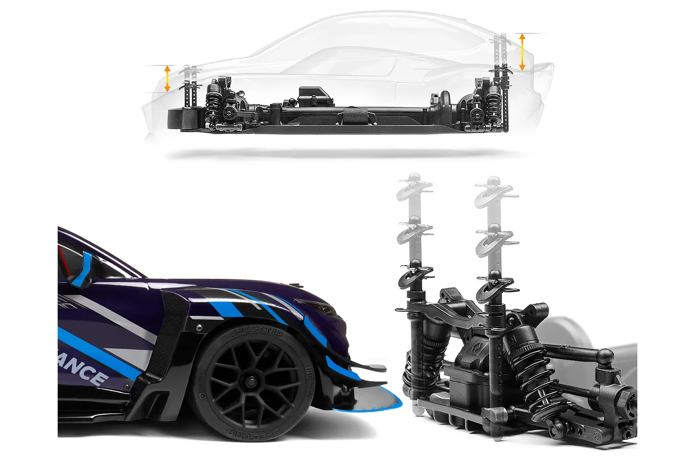 HPI Sport 3 Ford Mustang Mach-E 1400 RC Touring Car Electric 4WD 1/10 ...