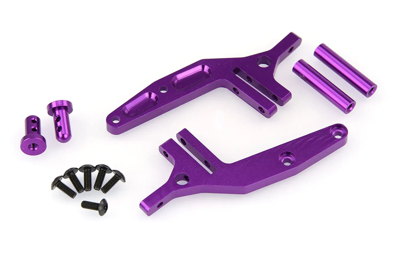 HSP Purple Aluminium Wing Stay Set