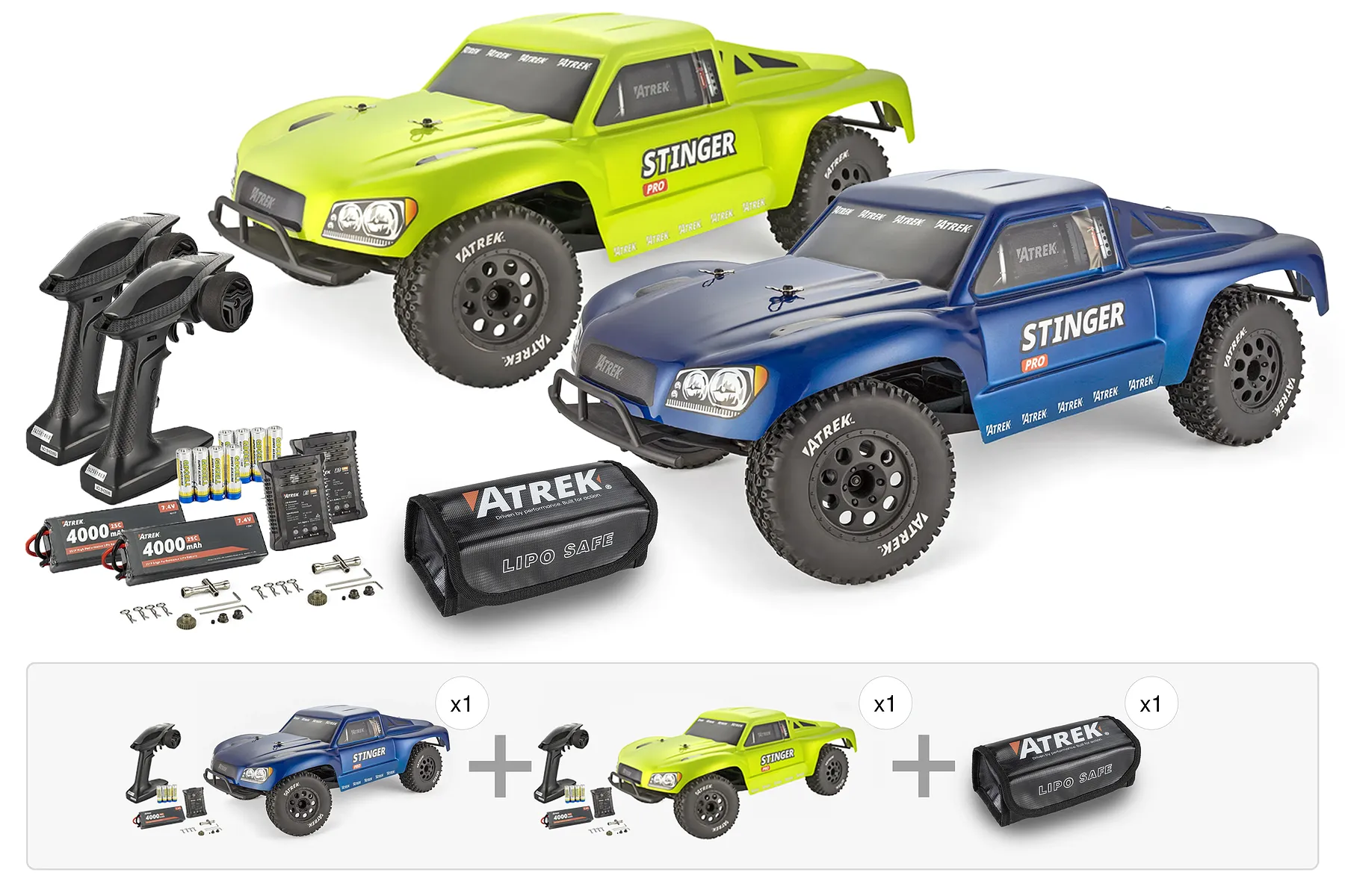 Atrek Stinger Pro RC Short Course Truck - Brushless Team Pack