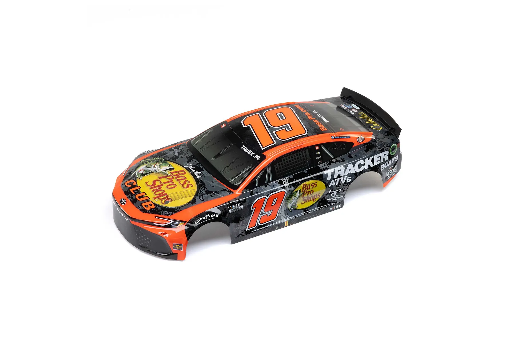 Losi 1/12 NASCAR Painted Body Shell - Truex Jr #19 Bass Pro 2024