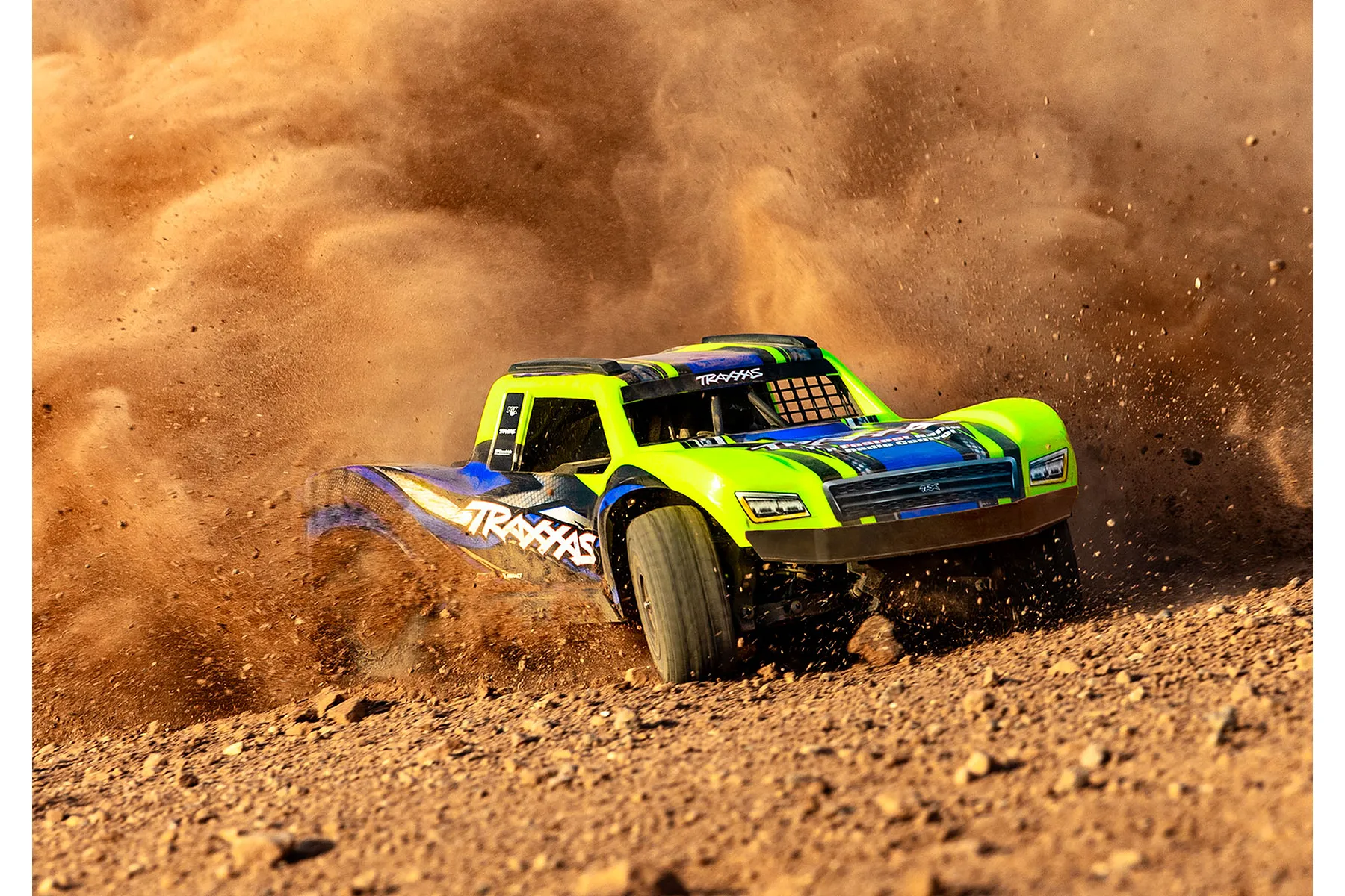 Traxxas Mini Slash 4X4 BL2S RC Short Course Truck Electric Brushless ...