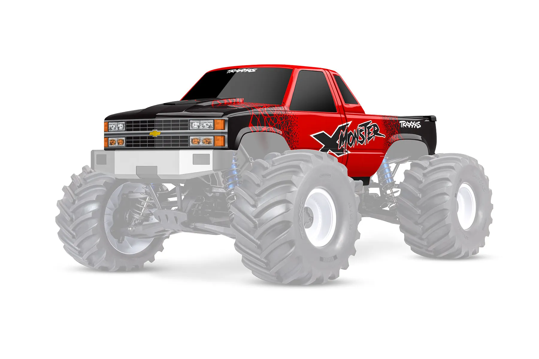 Traxxas 1/5 XMAXX MT Chevy Painted Body Shell - Red