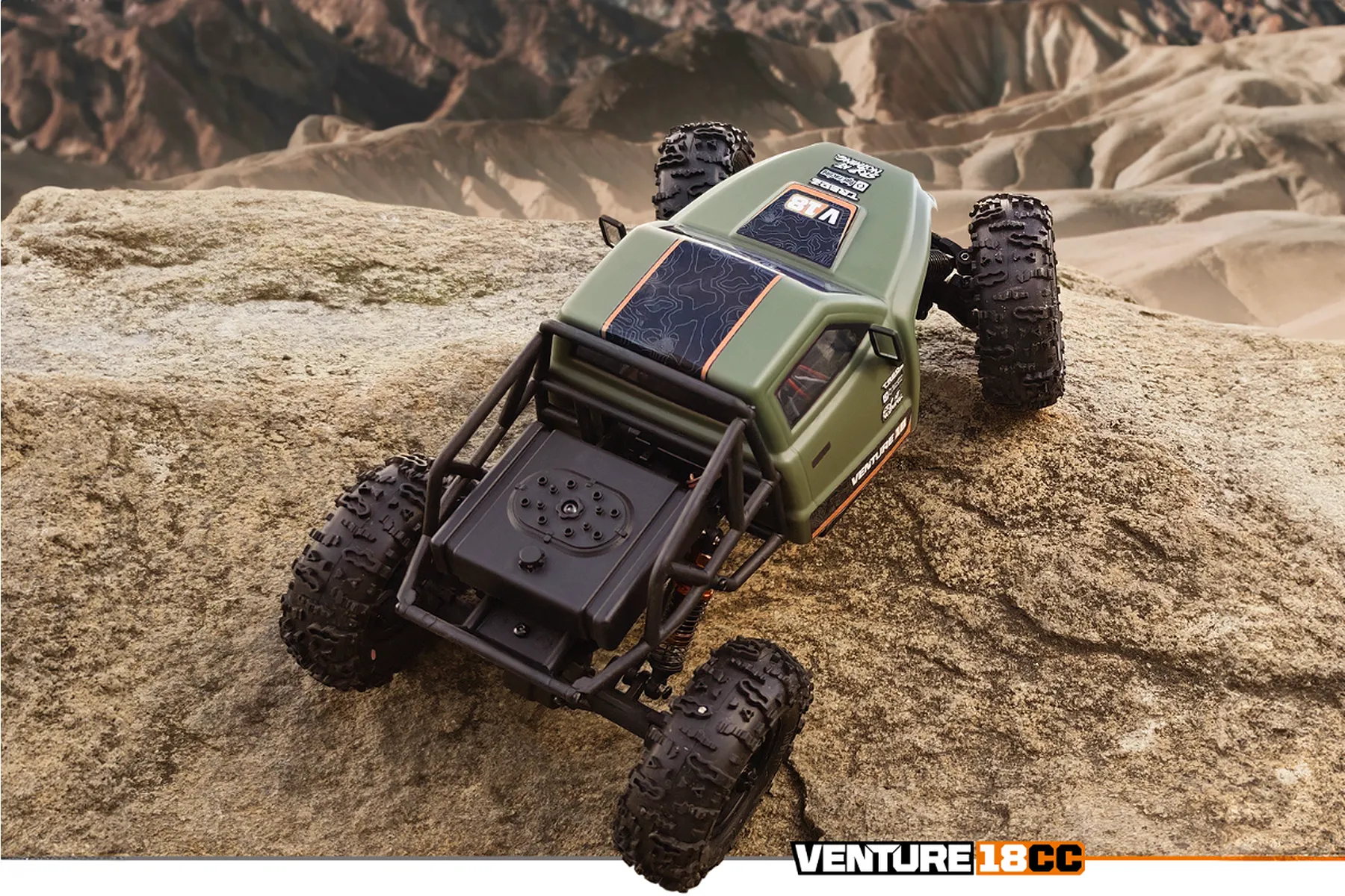 HPI Venture18 CC Flux RC Rock Crawler Electric Brushless 4WD 1/16 Scale ...