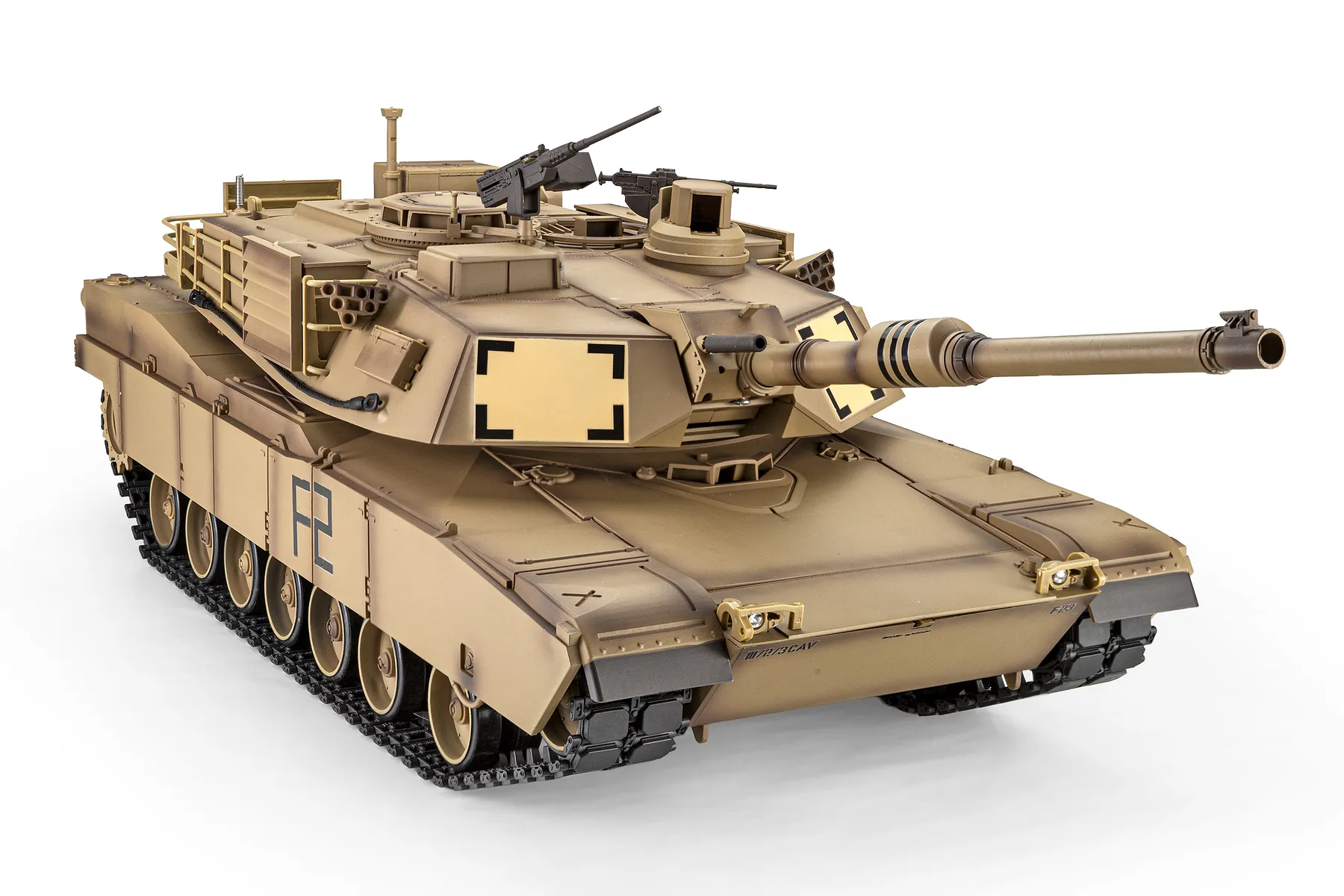 Heng Long USA M1A2 Abrams RC Tank Electric Tracked 1/16 Scale RTR