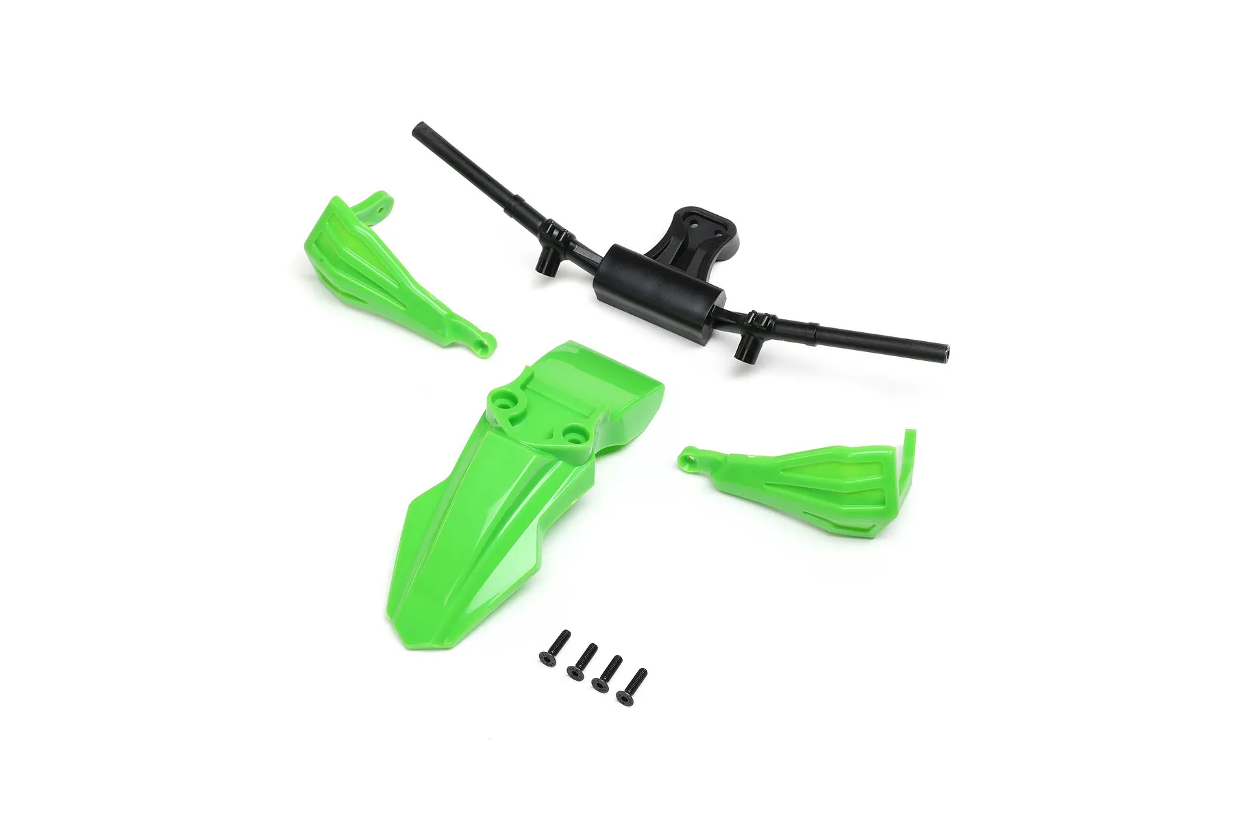 Losi Fender, Handguards & Handle Bars, Green: PM-SM