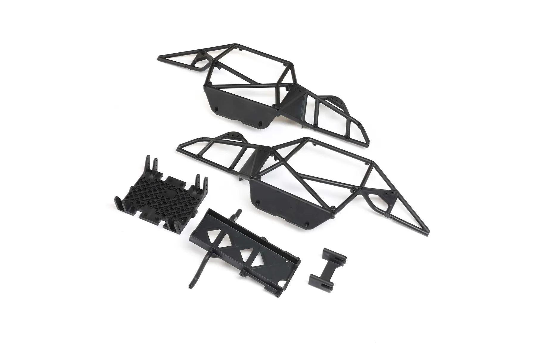 Axial Cage Sides, Skid Plate, Battery Tray: Gilamon AXP8