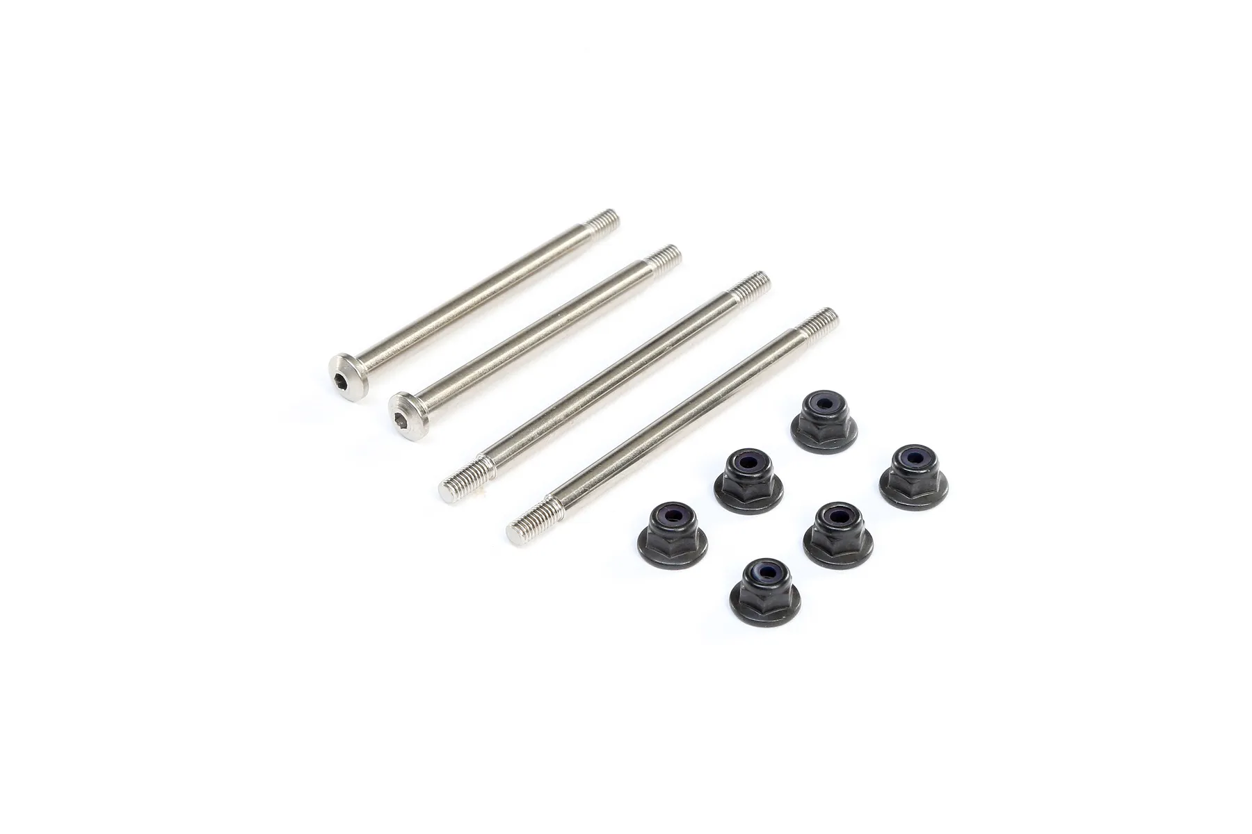 TLR Outer Hinge Pins, 3.5mm, Electro Nickel (2): 8X