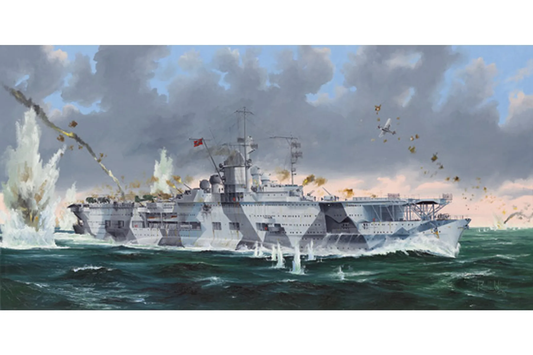 Trumpeter 1/350 German DKM Graf USS Zeppelin Aircraft Carrier Scaled ...