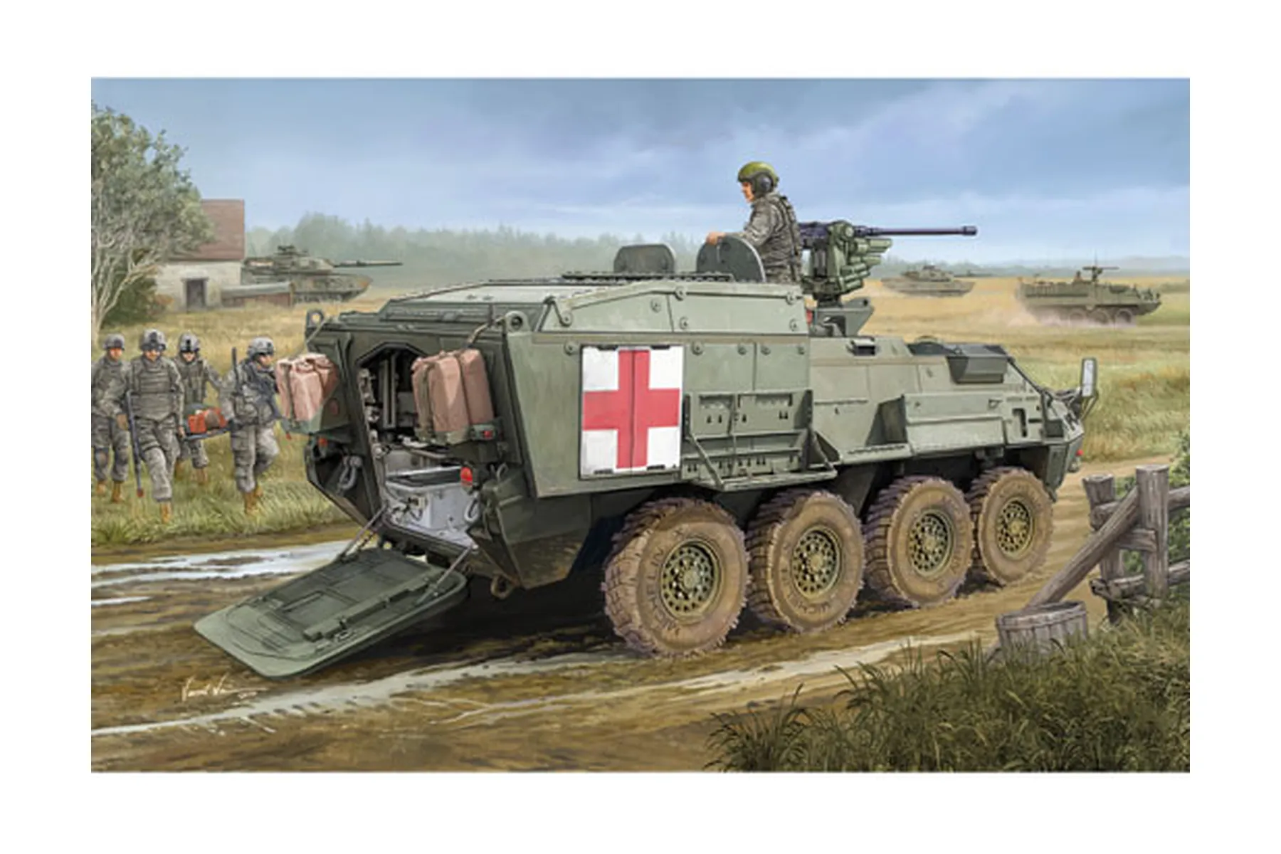 Trumpeter 1/35 M1133 Stryker Medical Evacuation Vehicle Scaled Plastic ...