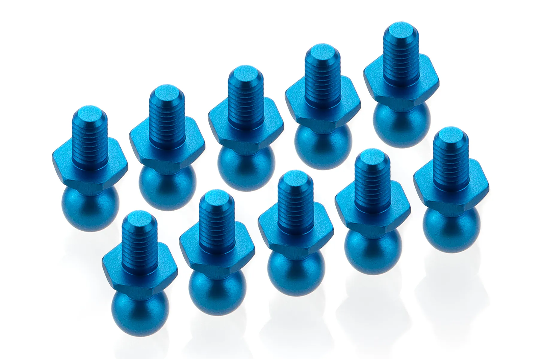 Tamiya 5mm Blue Aluminium Pivot Balls 10Pcs