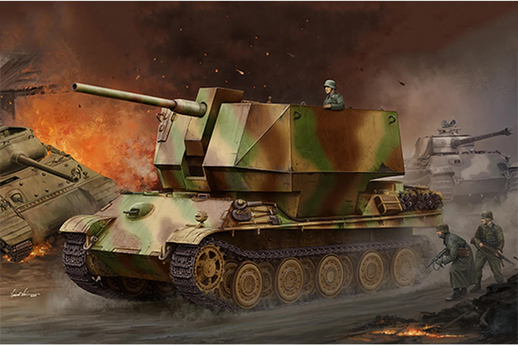 Trumpeter 1/35 Flak Panther "Flugabwehrkanone" Flak 88mm 36/37 Armoured ...