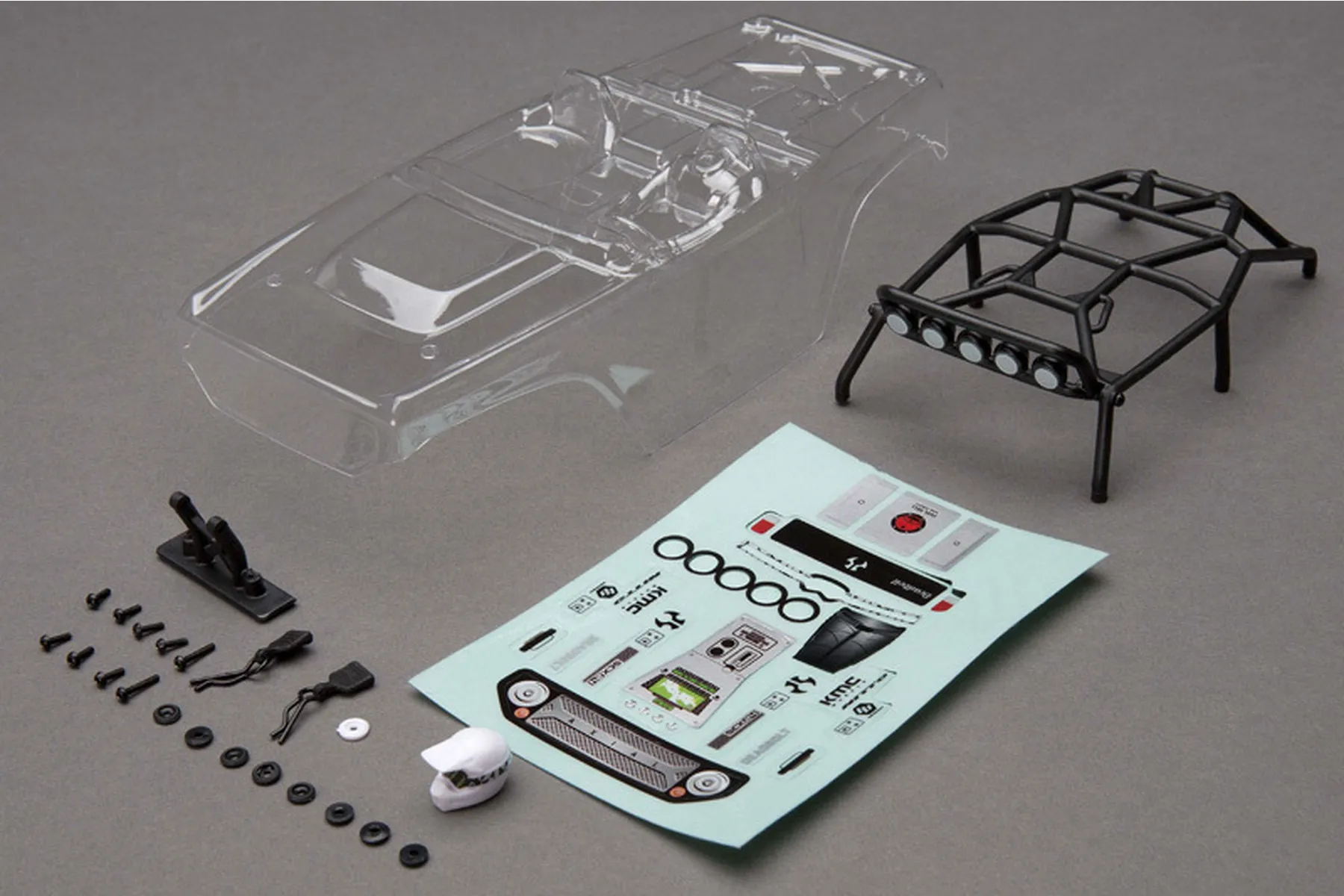 Axial 1/24 SCX24 Deadbolt Clear Unpainted Body Shell Set