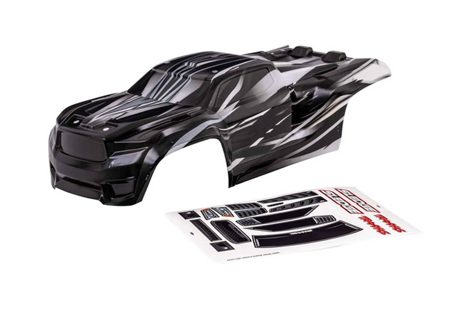 Traxxas 1/8 Sledge Prographix Black Body Shell