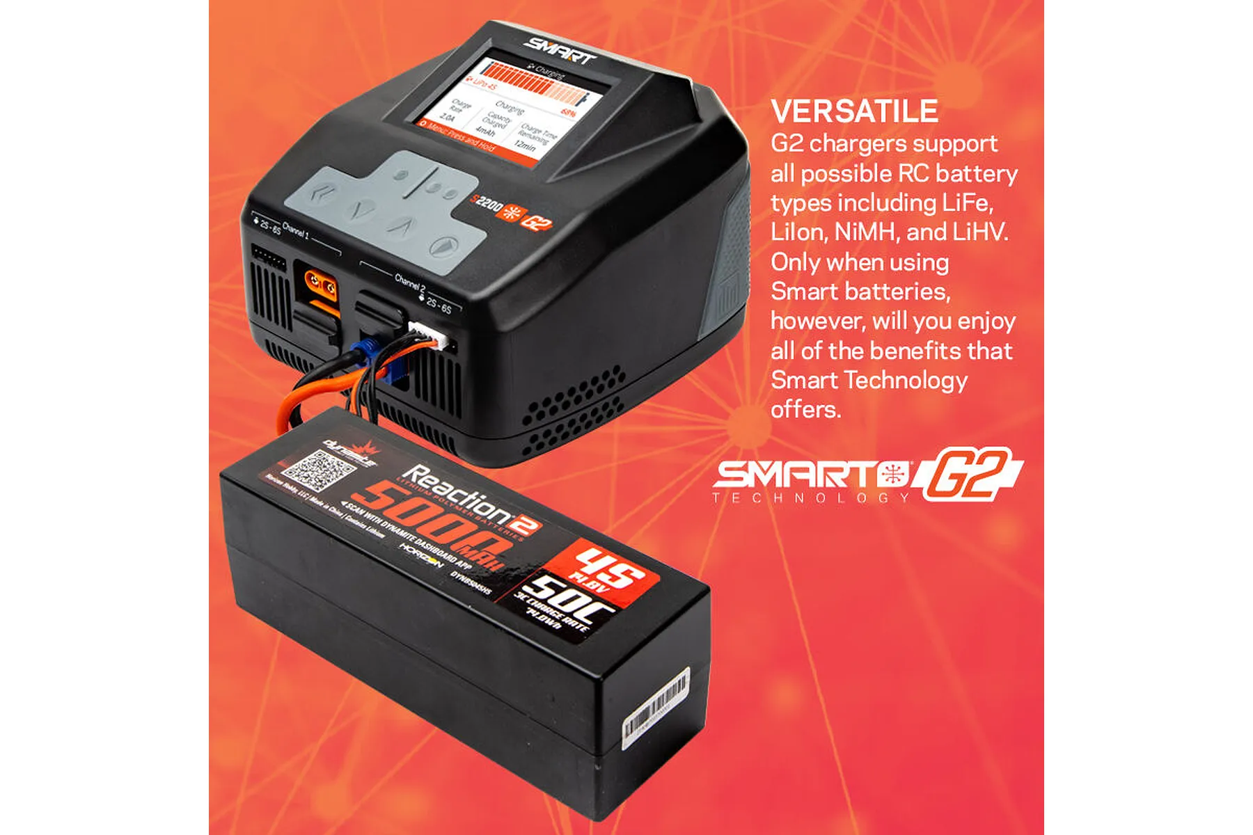 Spektrum S2200 G2 AC 2x200W Smart Charger