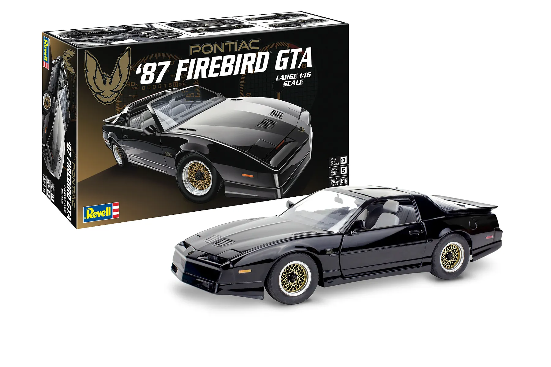 Revell 1/16 1987 Pontiac Firebird GTA Scaled Plastic Model Kit Model Kit