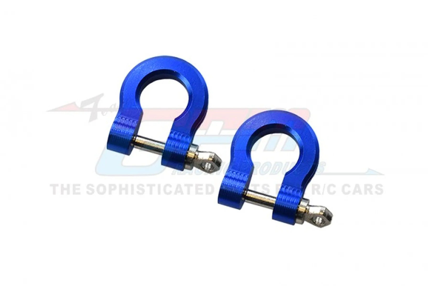 GPM Blue Aluminium Front or Rear Bumper D-Rings 2Pcs