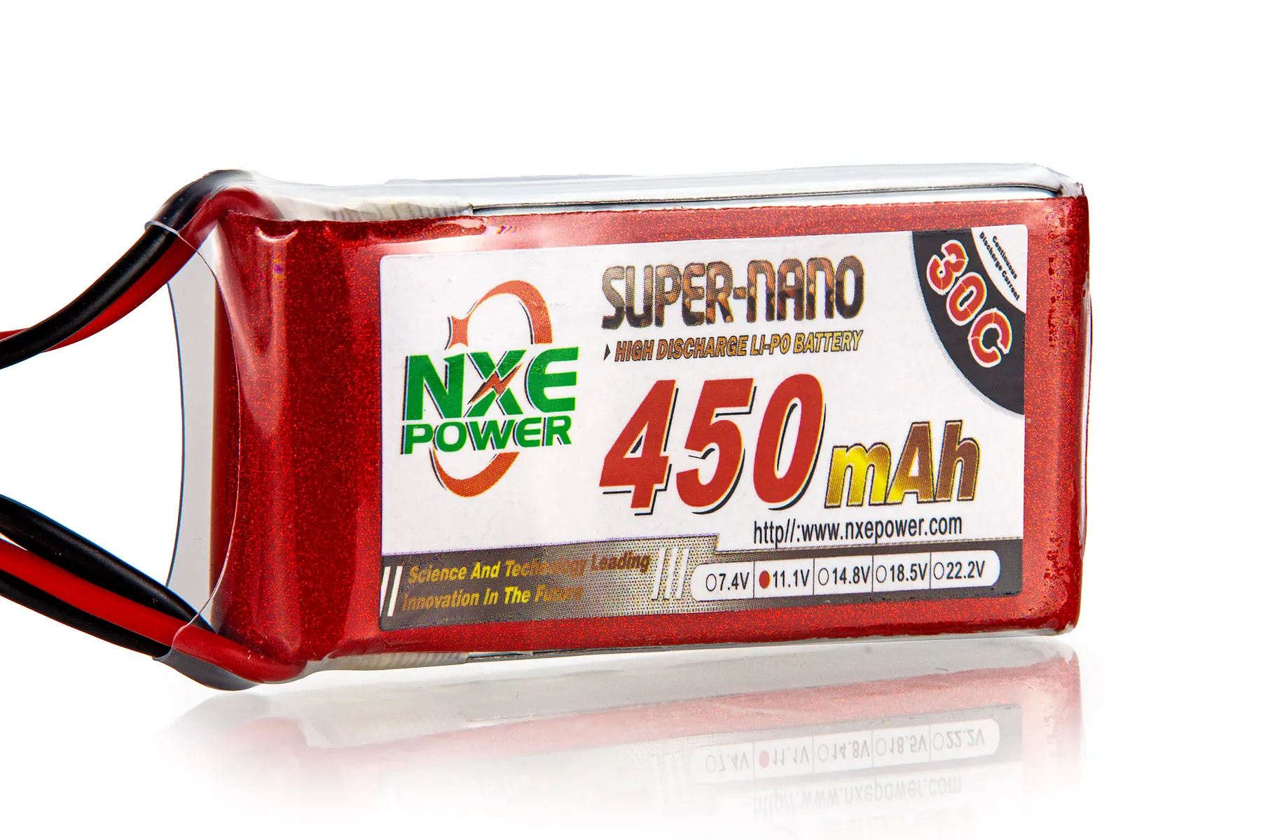 NXE 11.1V 450mAh 30C Soft Case LiPo Battery