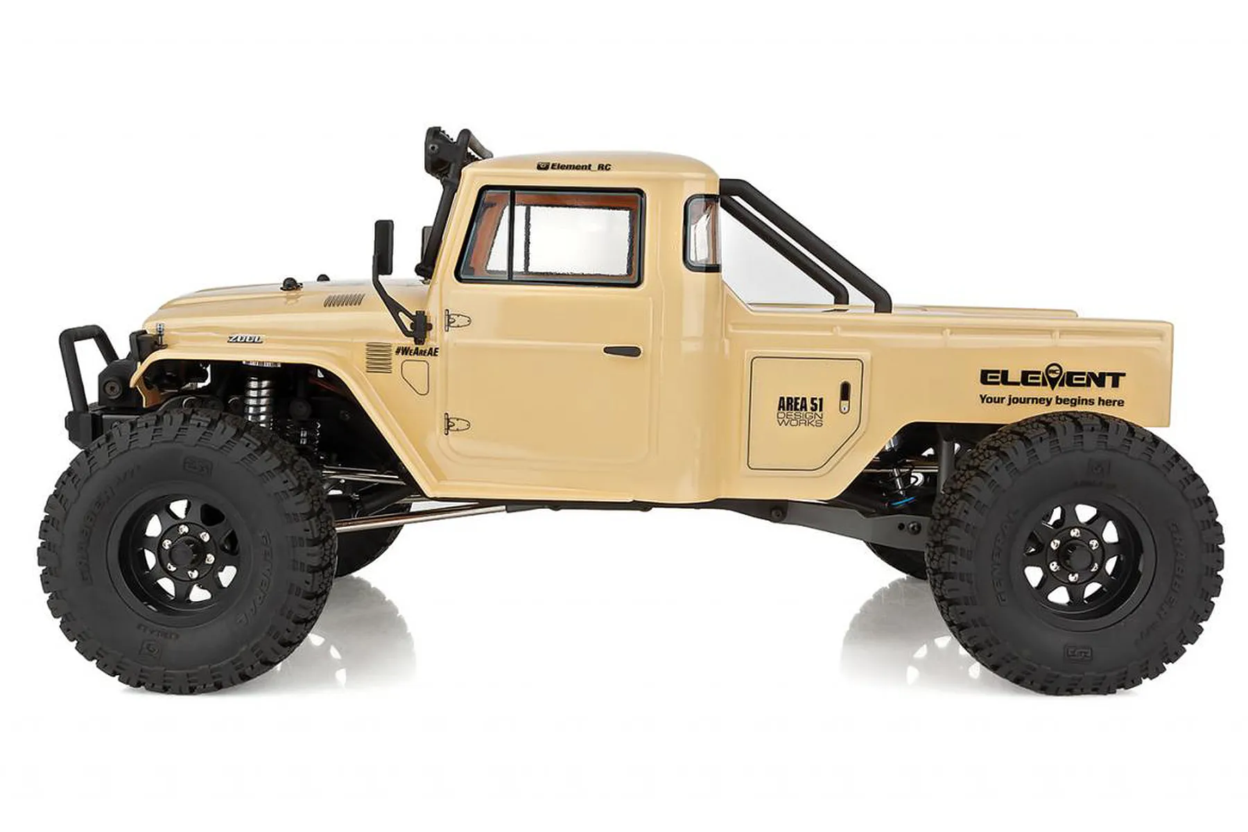 Element RC Enduro Zuul RC Rock Crawler Electric 4WD 1/10 Scale RTR - Tan