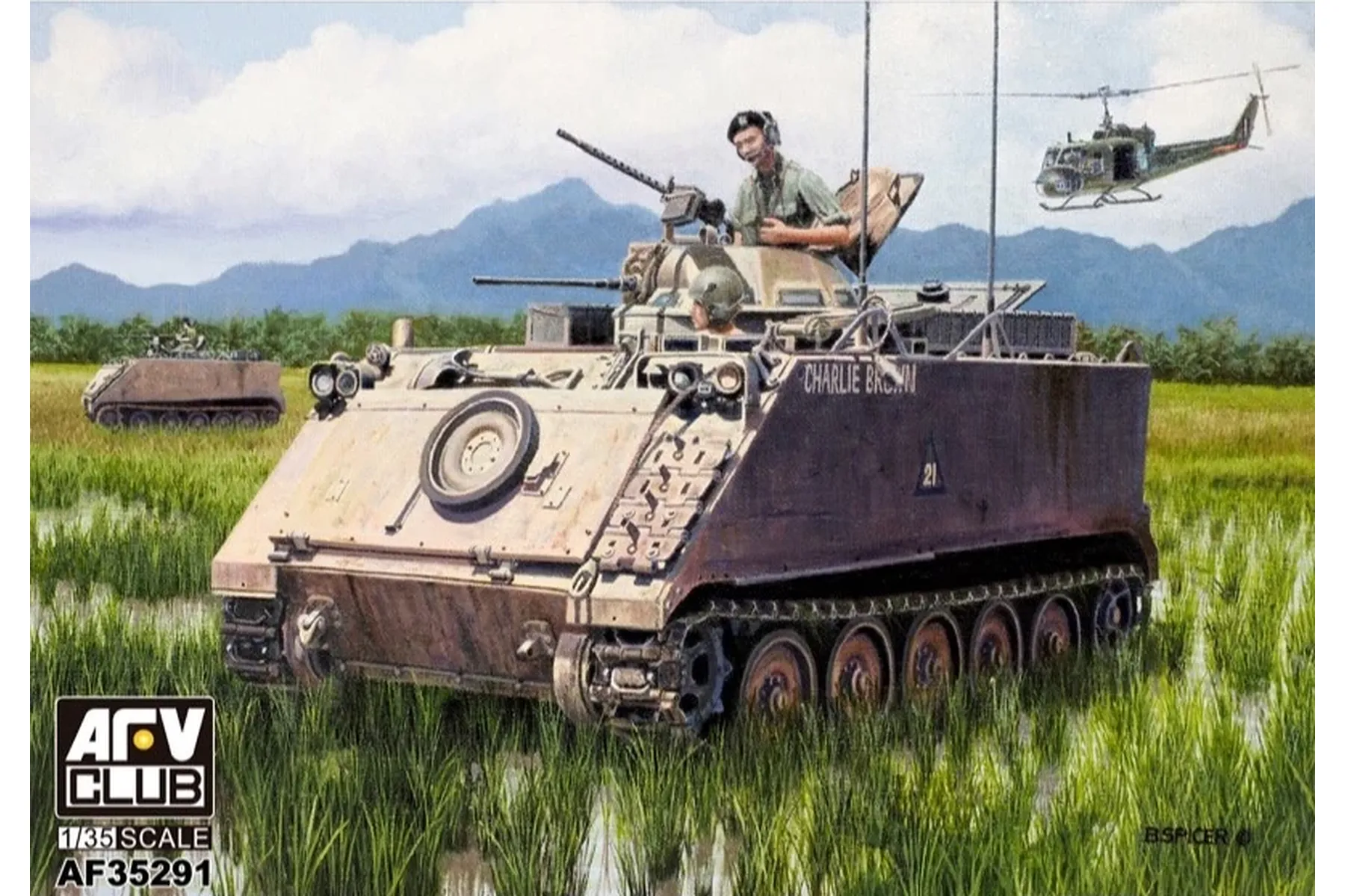 AFV Club 1/35 M113A1 LRV Tank Scaled Plastic Model Kit w/Australian Decals