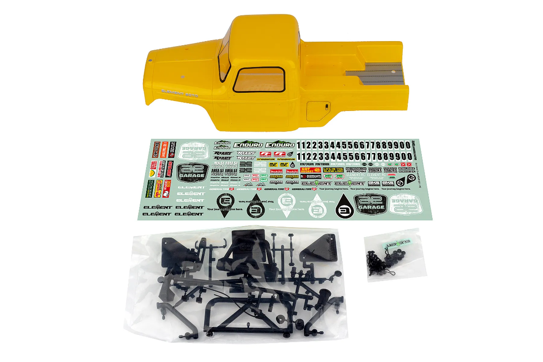 Element RC Enduro Ecto Painted Body Shell - Yellow